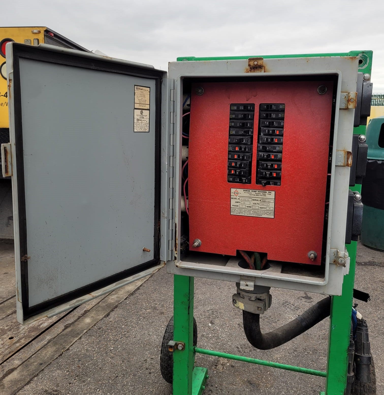 Power Temp Systems P-125Q-SR Portable Power Distribution Cart – Good ...